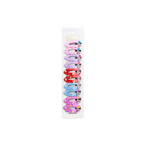Love Minnie Printed Hairs Pins Pack Of Five Different Colors – Littlez Club