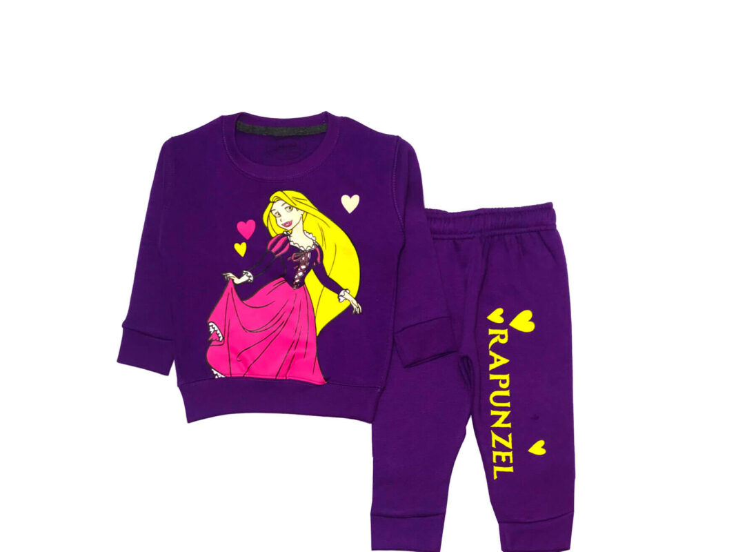 Rapunzel Princess Tracksuit Purple-1S4 - LittlezClub.pk | Shop Online ...